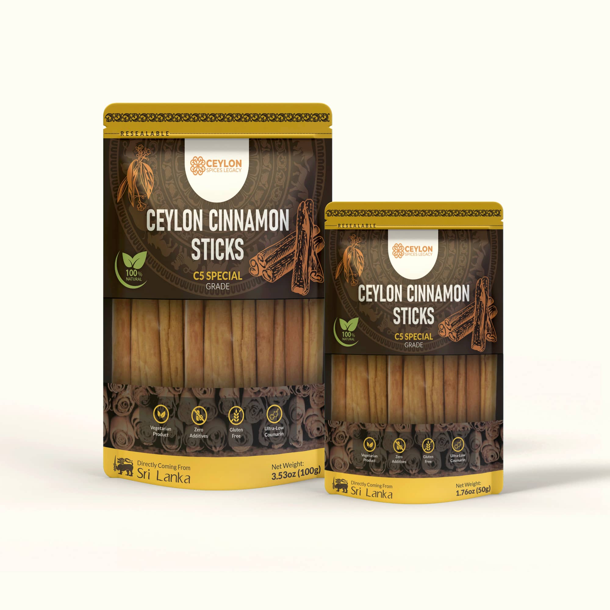 C5 Special Grade Cinnamon Sticks – Ceylon Spices Legacy